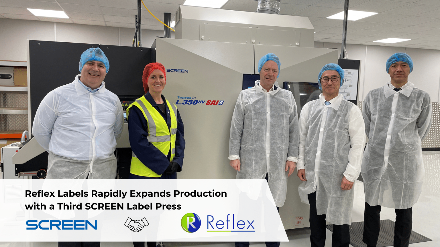 Reflex Labels Expands Production with Third SCREEN Press
