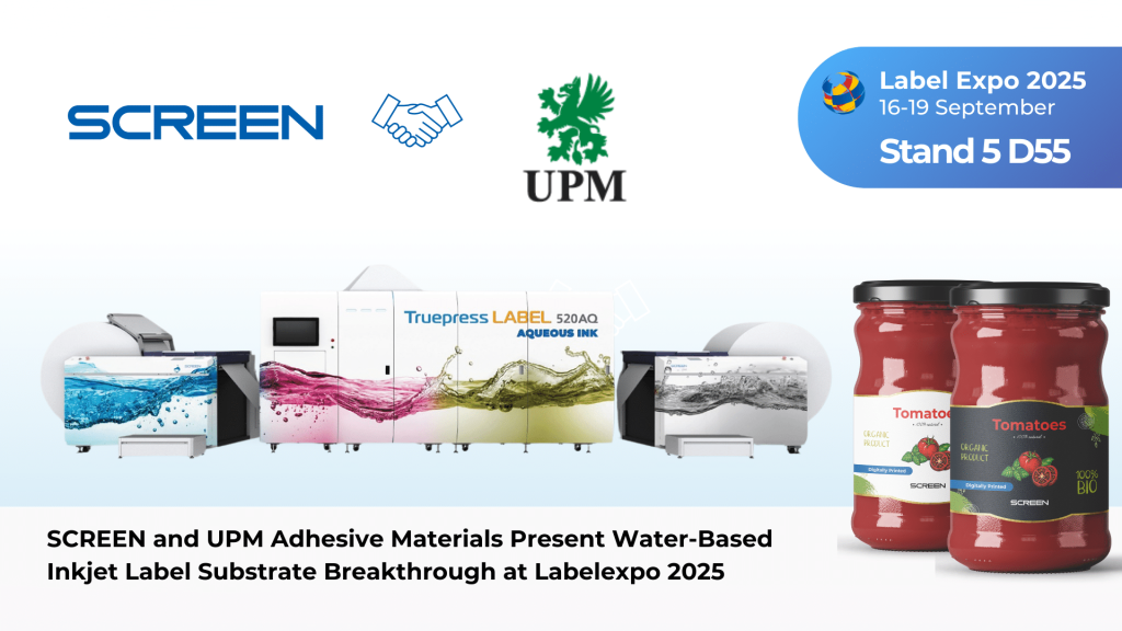 SCREEN & UPM Water-Based Label Breakthrough