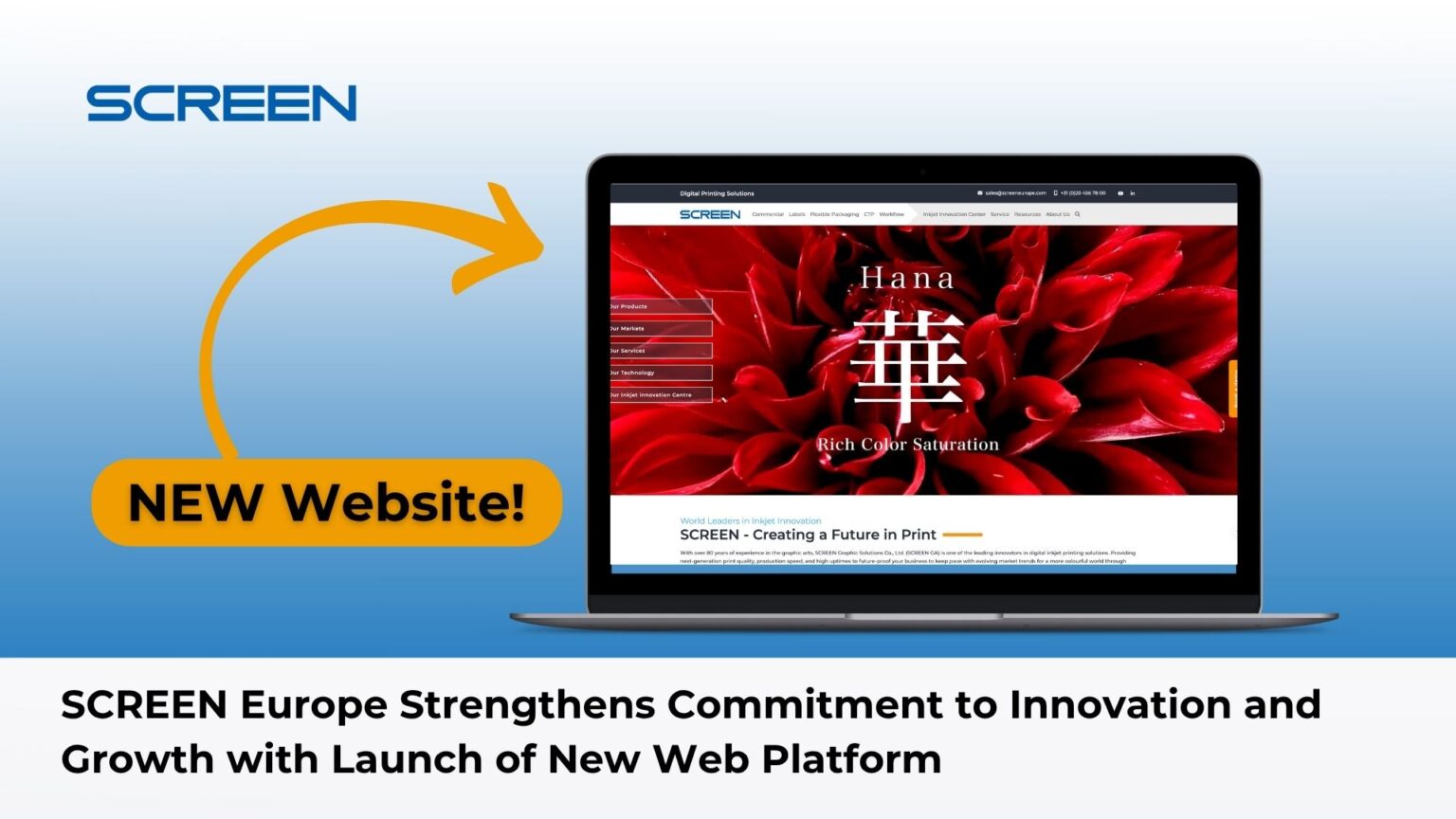 SCREEN Europe Launches New Website Driving Innovation